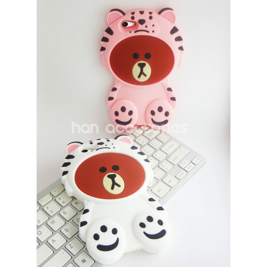 Jual Oppo F1S - F1 S Case 4D Karakter Case Boneka Brown With Tiger ...