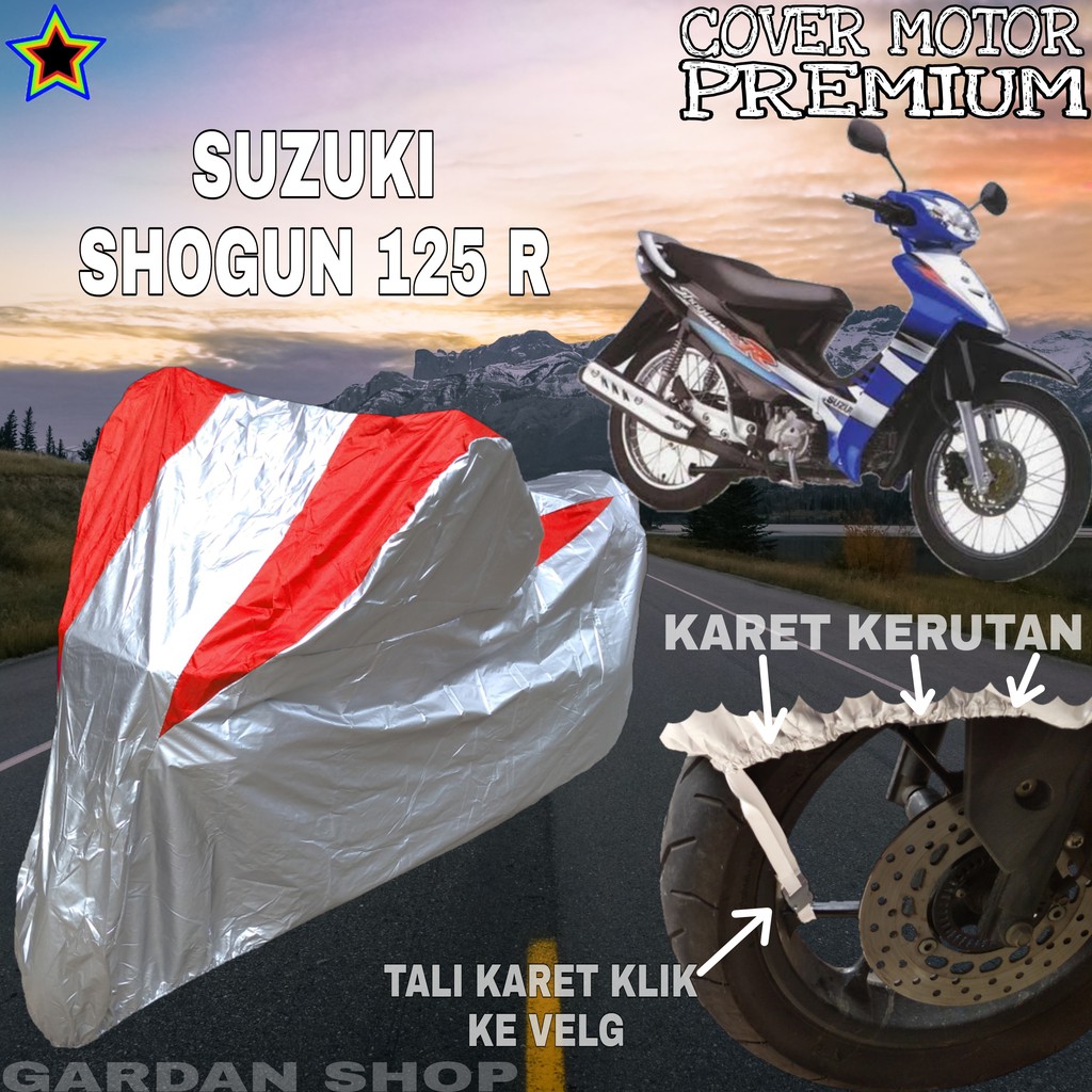 Jual Sarung Motor SUZUKI SHOGUN 125 R Silver MERAH Body Cover Penutup ...