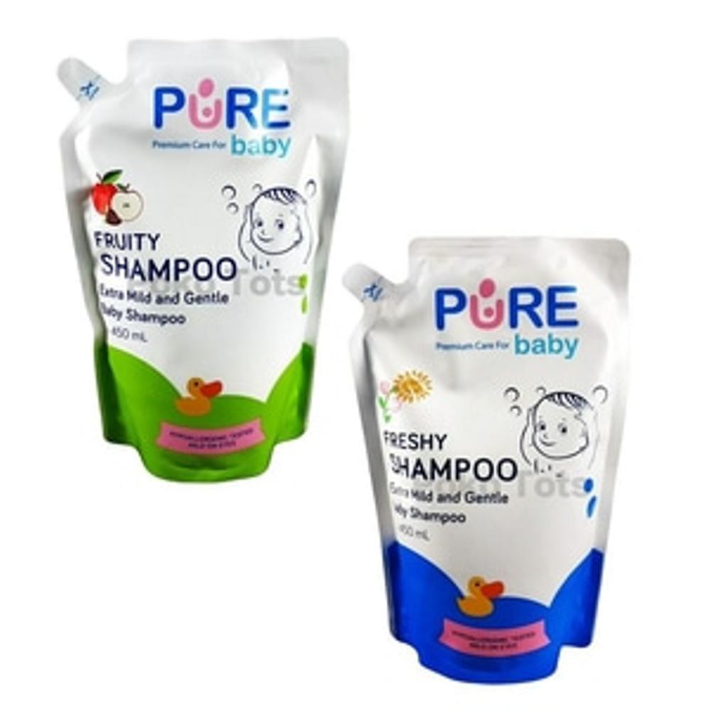Jual Pure Baby Shampoo Bayi & Anak Refill Pack 450ml | Shopee Indonesia