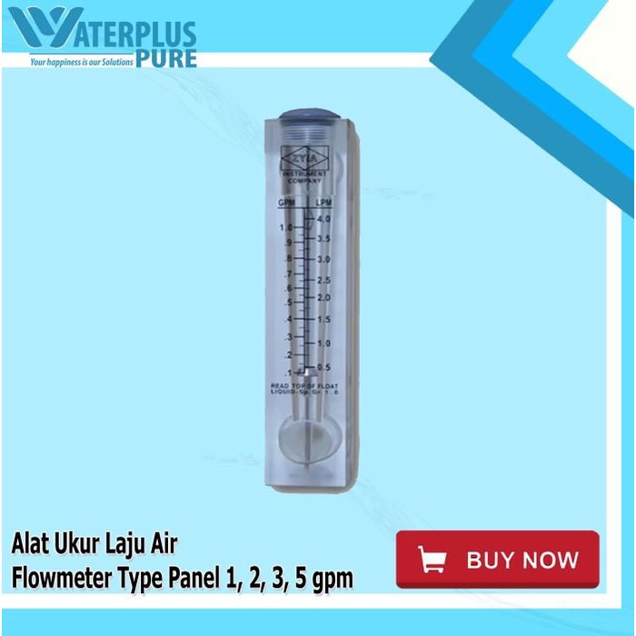 Jual Loy | Alat Ukur Laju Air | Flowmeter Type Panel 1, 2, 3, 5 Gpm ...