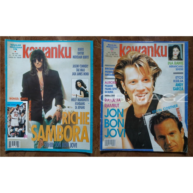 Jual Majalah Kawanku Cover Jon Bon Jovi dan, Richie Sambora | Shopee ...