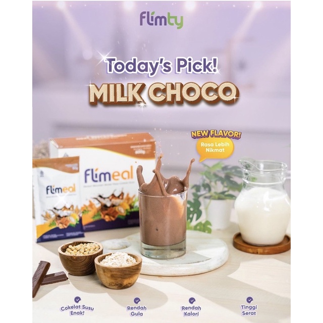 Jual FLIMEAL rasa Baru - Strawberry / Vanilla / Taro (BISA BELI 6 ...