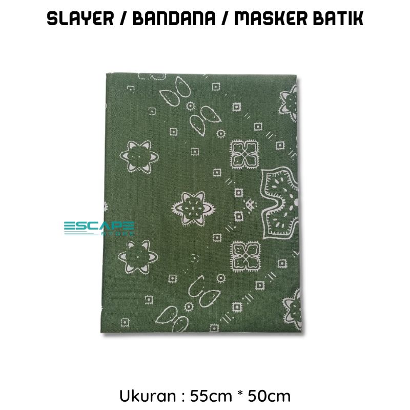 Jual Slayer batik multifungsi bandana batik masker batik syal batik ...