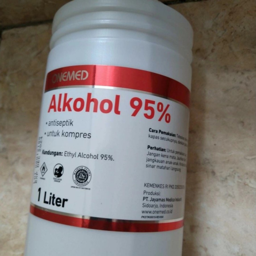 Jual Alkohol 95% ONEMED 1Liter / Alcohol 95% 1 L OM | Shopee Indonesia