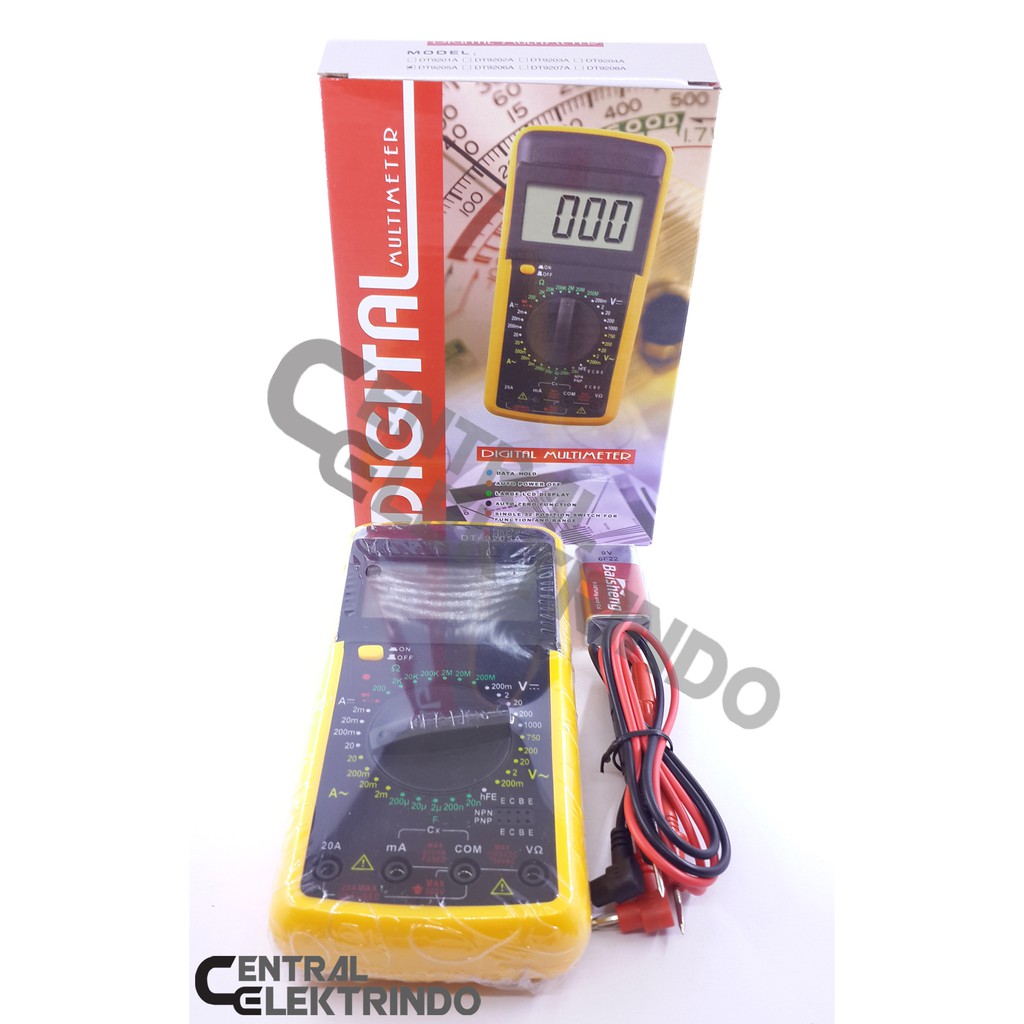 Jual Multitester Digital DT9205A | Shopee Indonesia