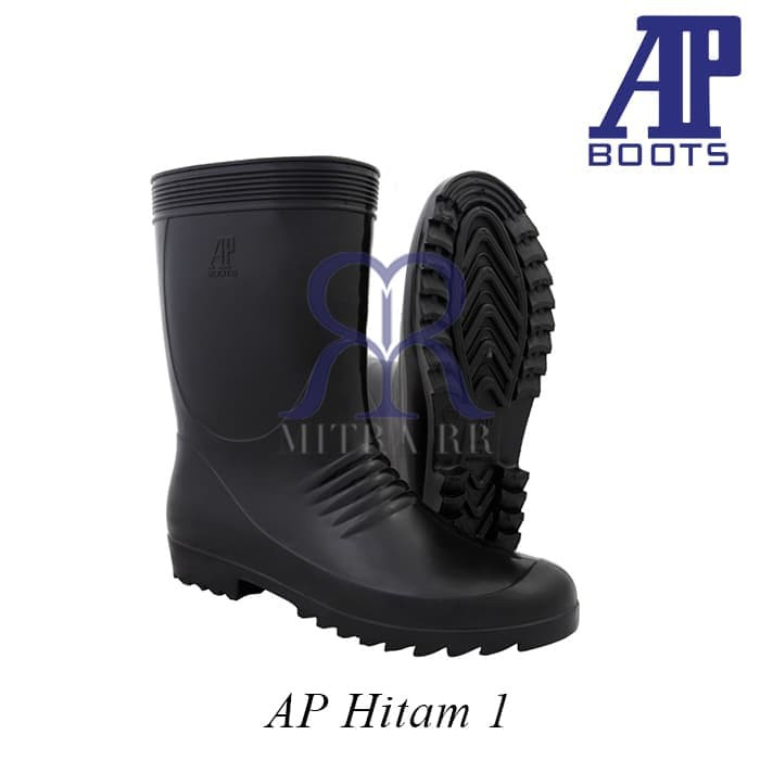 Jual AP Boots Hitam 1 - Sepatu Boot Pendek Karet Unisex AP 1 AP BLACK 1 ...