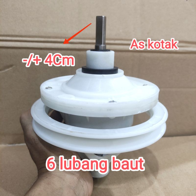 Jual Gearbox 6 Lubang baut AS kotak Mesin Cuci 2 Tabung Umum Gear Box ...