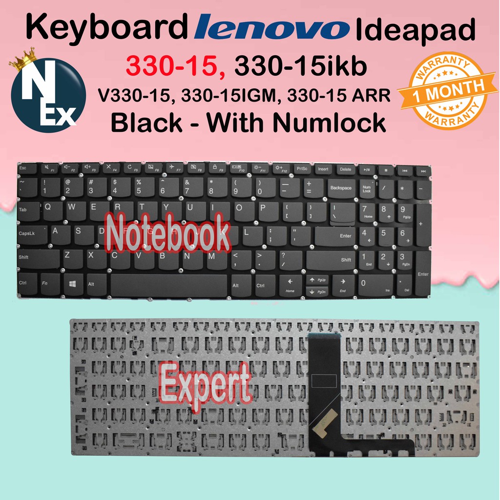 Jual Keyboard Lenovo Ideapad 330-15, 330-15ikb, V330-15 - With Numlock ...