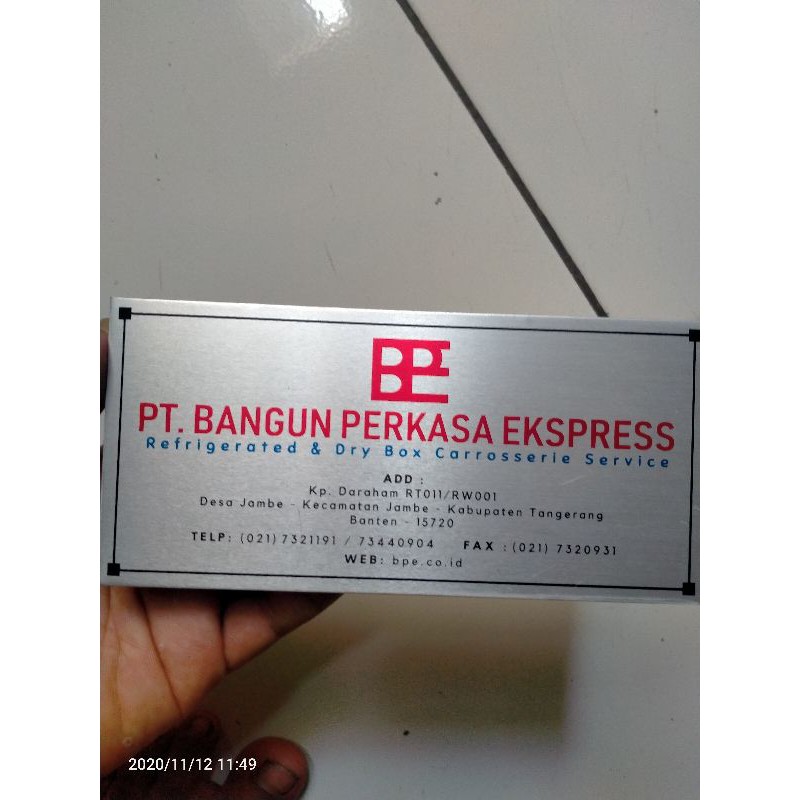 Jual Cetak label plat alumunium label mesin custom | Shopee Indonesia