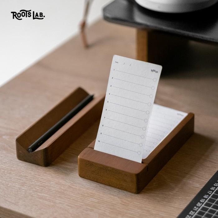 Jual Desk Notes Stand | kertas memo meja kerja kayu | Notebook Notepad ...