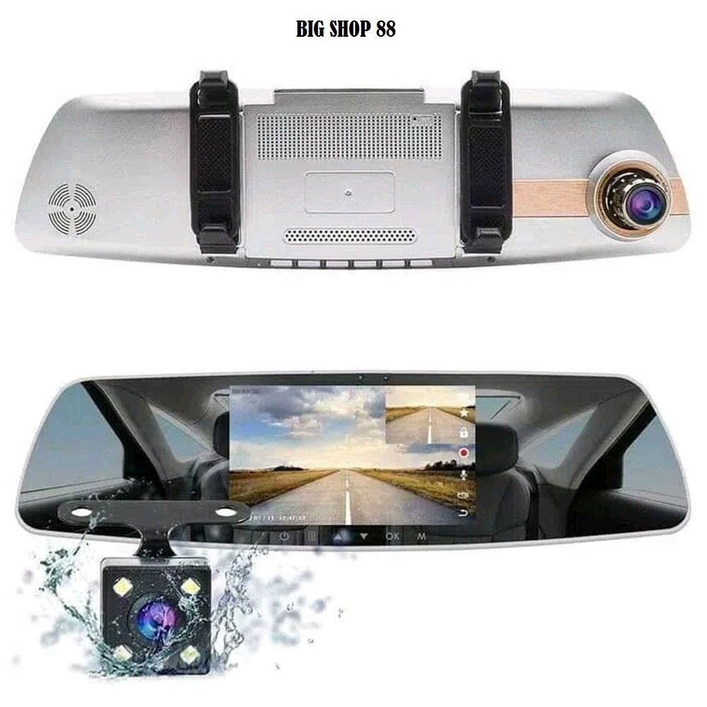 Jual KAMERA MOBIL DUAL LENS SPION MIRROR TOUCHSCREEN 7INCH FHD 1080P ...