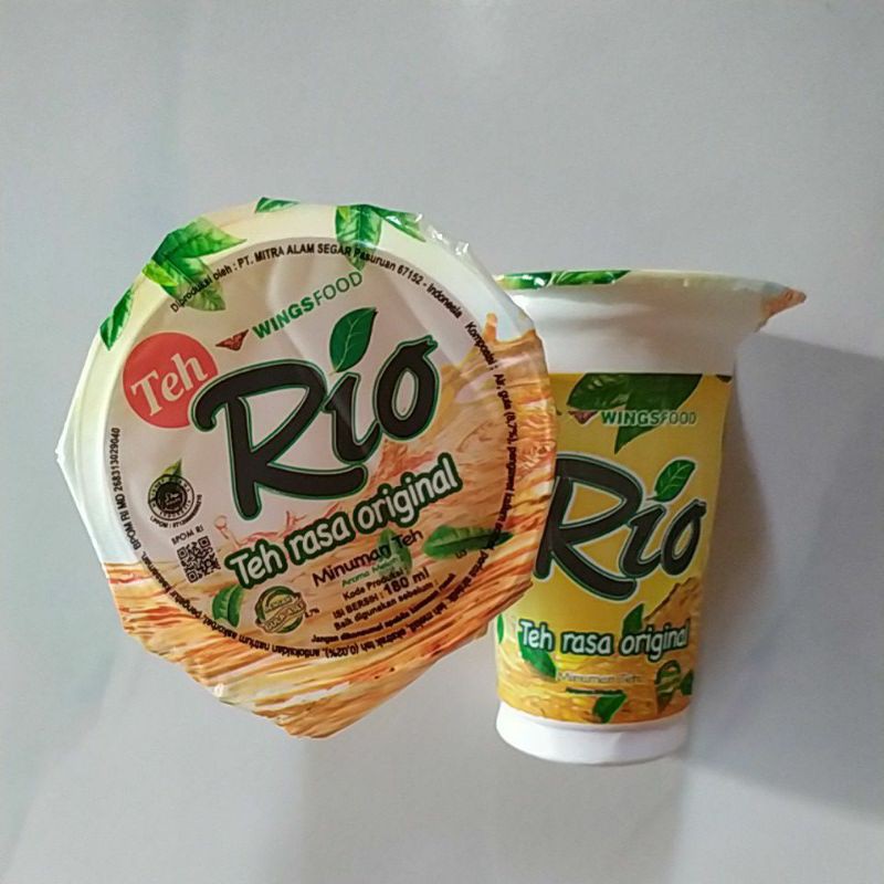 Jual Teh Rio Rasa Original 180ml Minuman Cup | Shopee Indonesia