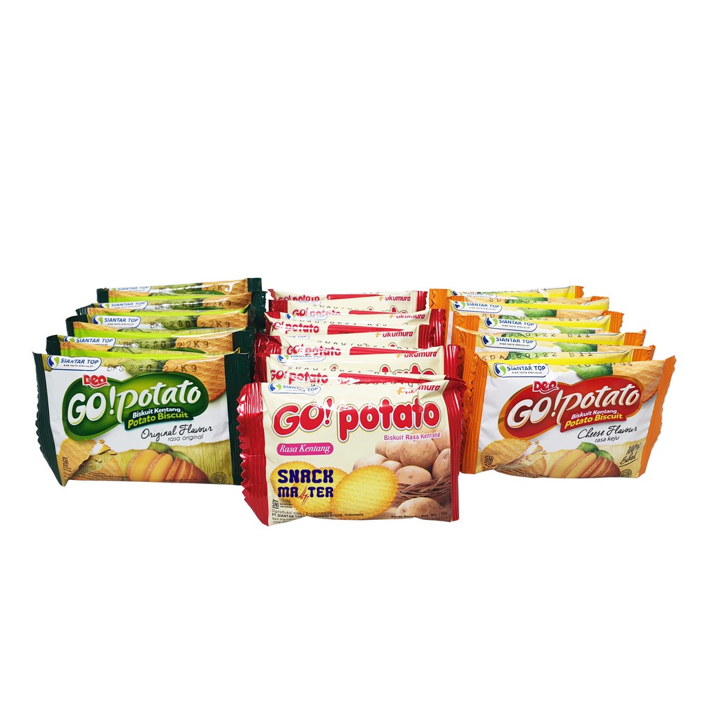 Jual Go Potato Cheese - Go Potato Original isi 20 sachet | Shopee Indonesia