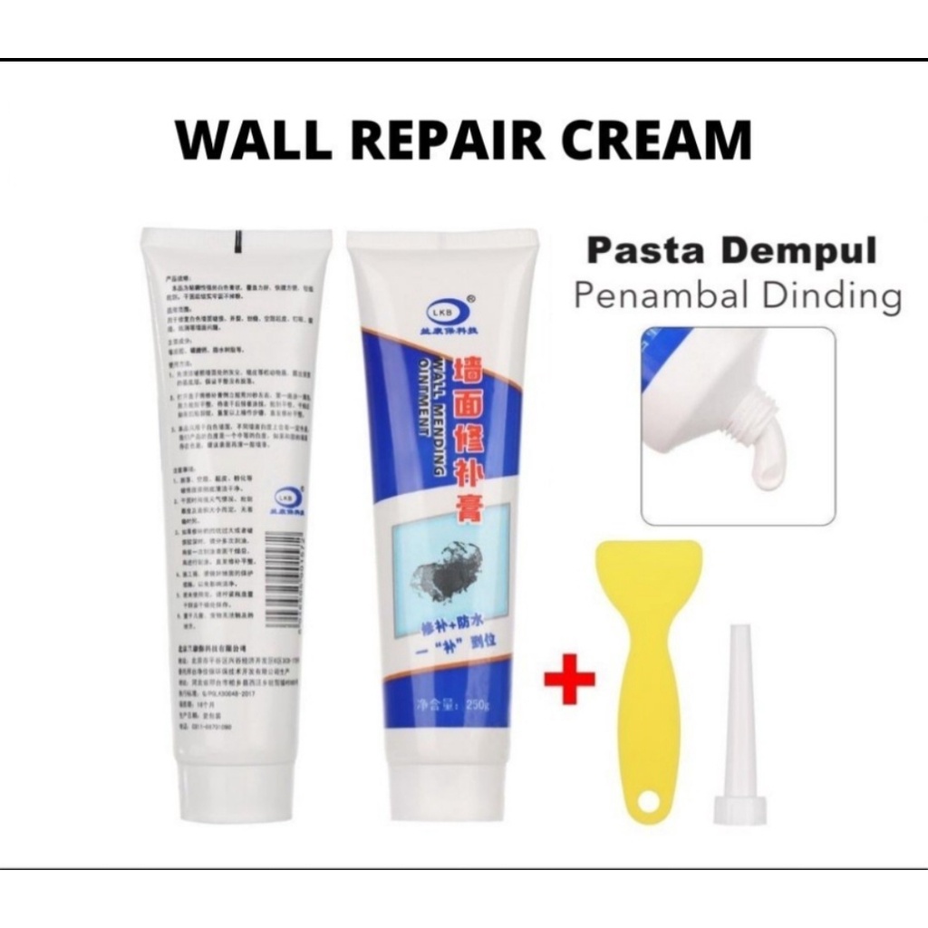 Jual Dempul dinding cream wall repair paste pasta dempul cream pelapis ...