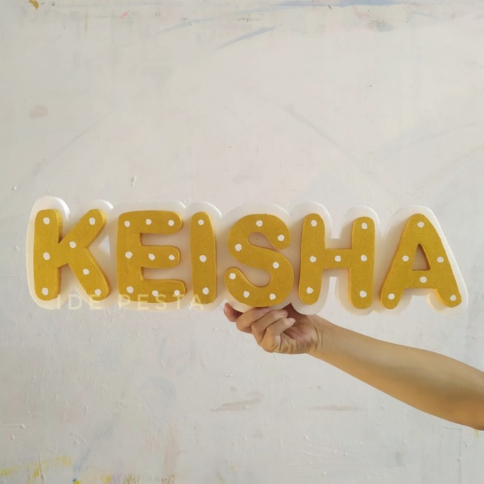 Jual Senikertas- Custom Nama Styrofoam / Tulisan Huruf Sterofoam 70 Cm ...