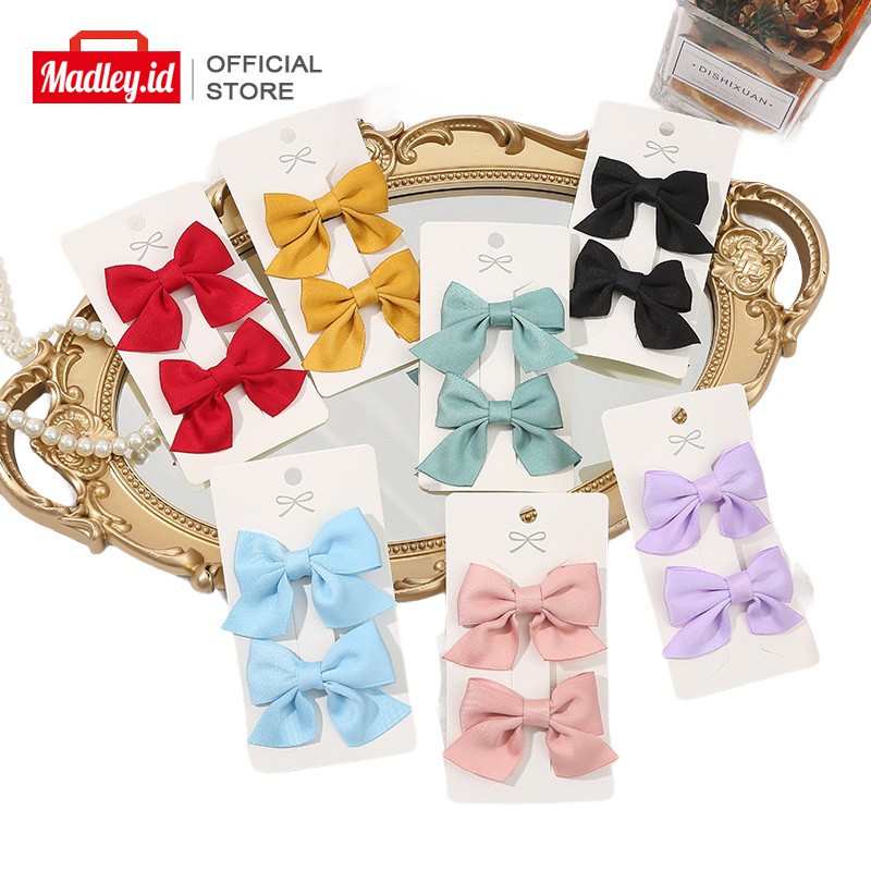 Jual MAdley HairPin Set 2Pcs Jepit Rambut Anak Perempuan Model Pita ...