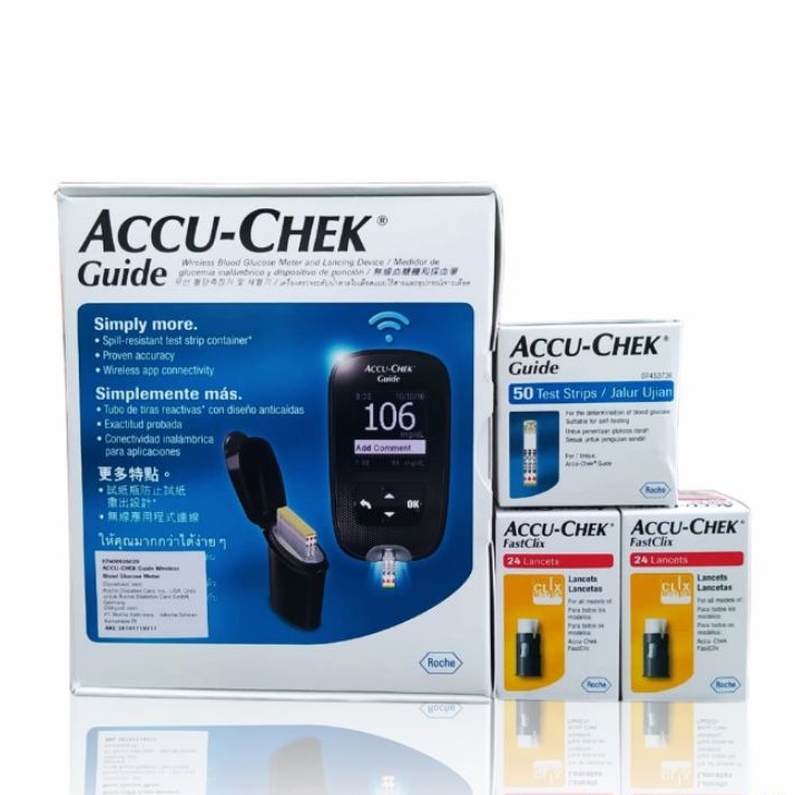 Jual Accu Chek Guide Glucometer dan Strip | Shopee Indonesia