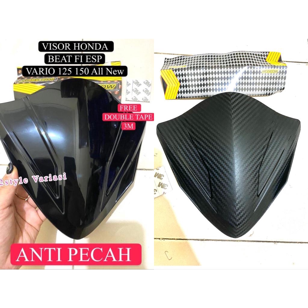 Jual VISOR HONDA BEAT ANTI PECAH SET DOUBLE TAPE 3M PNP KUAT WINSHIELD ...