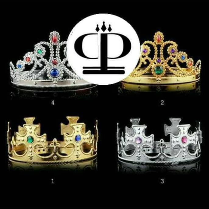 Jual Mahkota Pesta Raja / Ratu, Crown Party King / Queen ( Gold ...