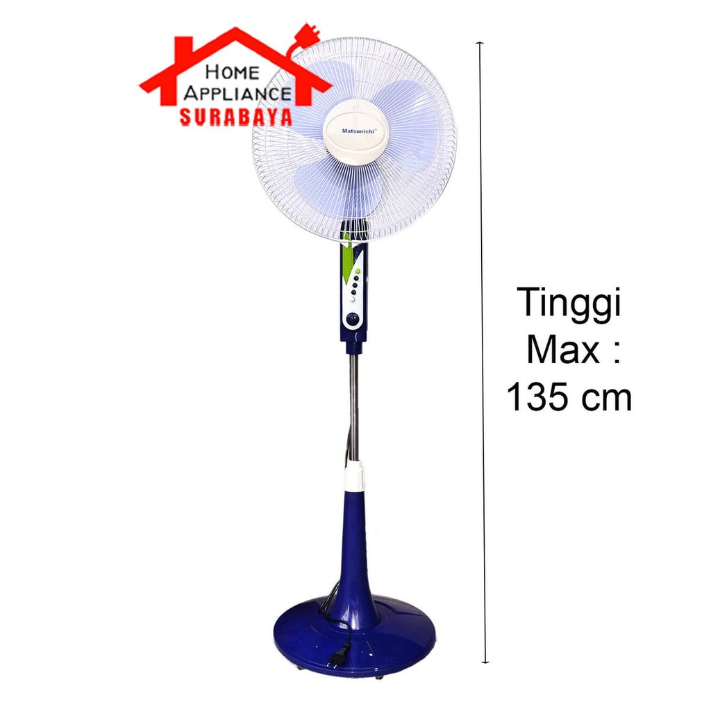 Jual Stand Fan Kipas Angin Berdiri Kaki Bulat + Timer Matsunichi 16 ...