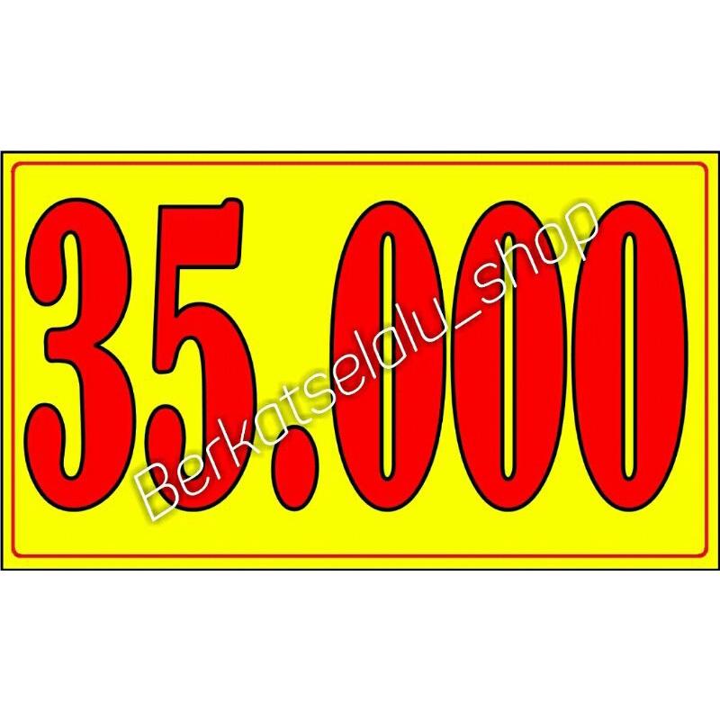 Jual nominal harga 35.000 tebal full selembar | Shopee Indonesia