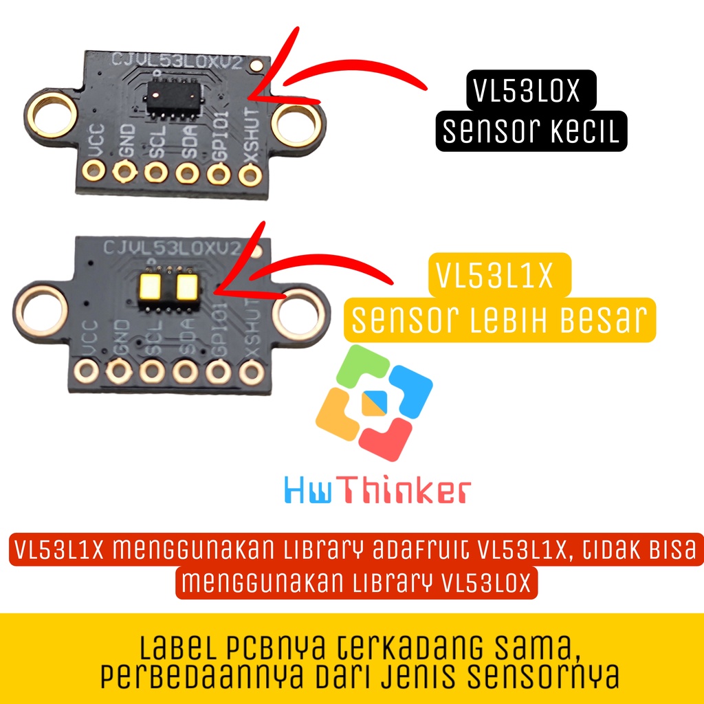 Jual Sensor Jarak 400cm VL53L1X Laser Sonar TOF for Lidar Arduino Robot ...