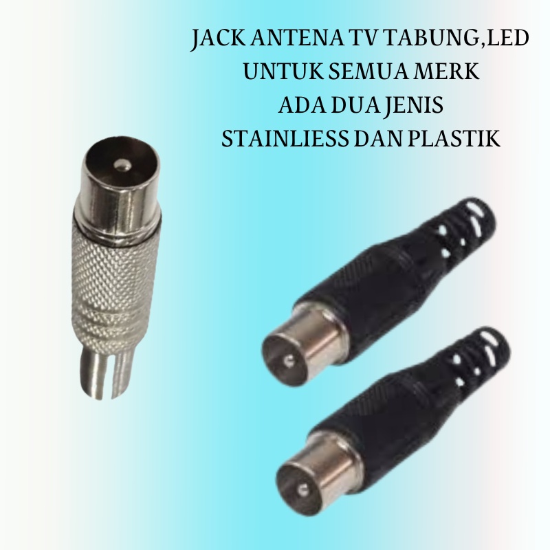 Jual Jack colokan connector conektor antenna male female drat plastik ...