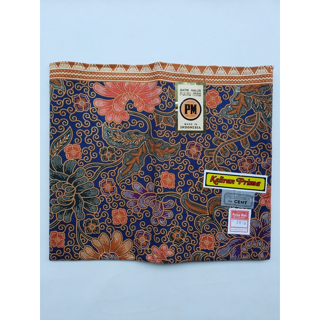 Jual Kain Panjang Batik PM Pulau Mas Cap Cent Original Samping Kebat Sewek Tapih Kain Jarik ...