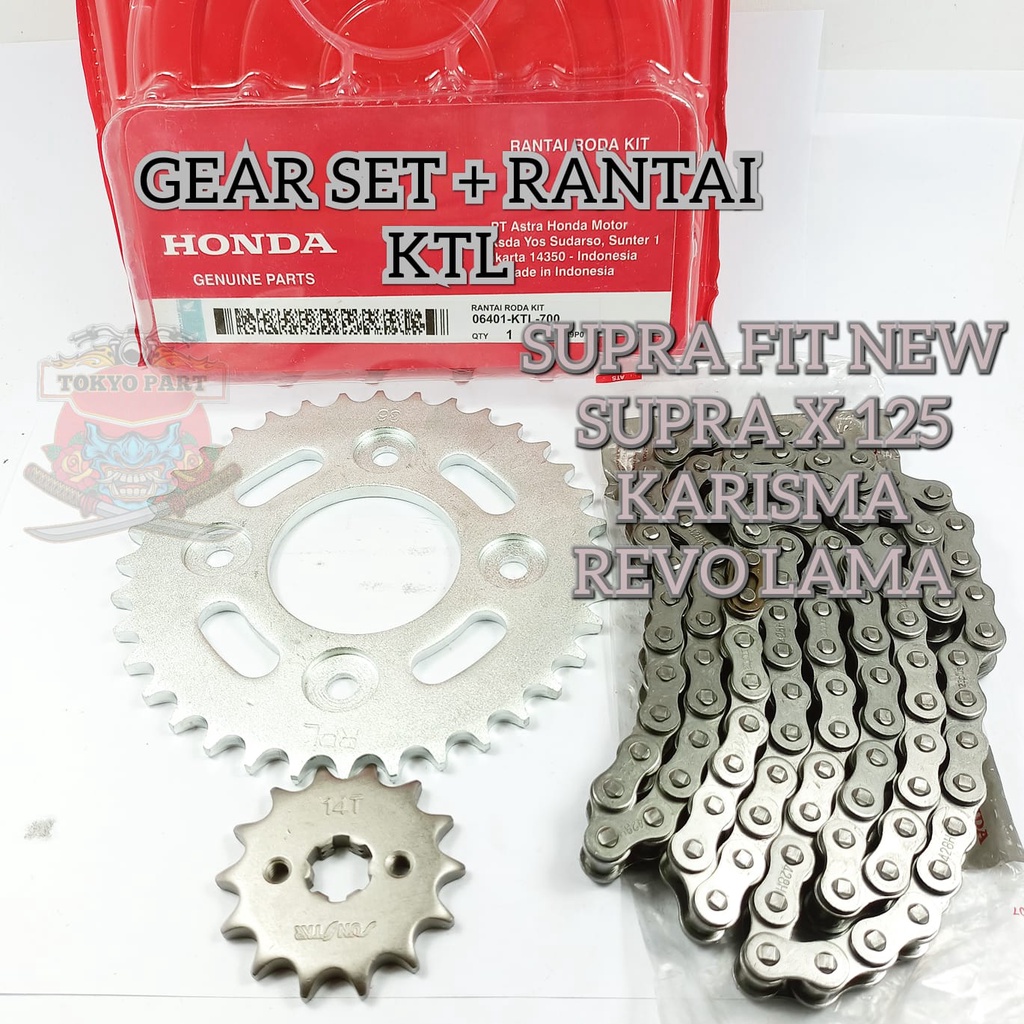 Jual GEAR SET + RANTAI KTL KUALITAS ASLI ORIGINAL HONDA sangat bagus ...