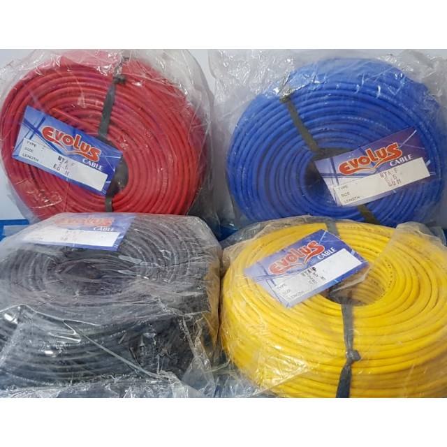 Jual Kabel tunggal serabut 1 x 2.5mm / Nyaf 1 x 2.5mm evolus/SDJ 50 meter | Shopee Indonesia