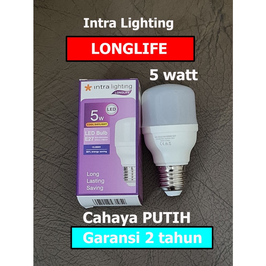 Jual Lampu led 5w LONGLIFE - Premium kapsul intra lighting PUTIH Grs 2 thn | Shopee Indonesia
