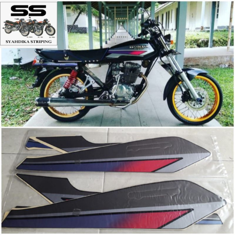 Jual STIKER STRIPING LIS BODY MOTOR HONDA GL PRO 93 | Shopee Indonesia