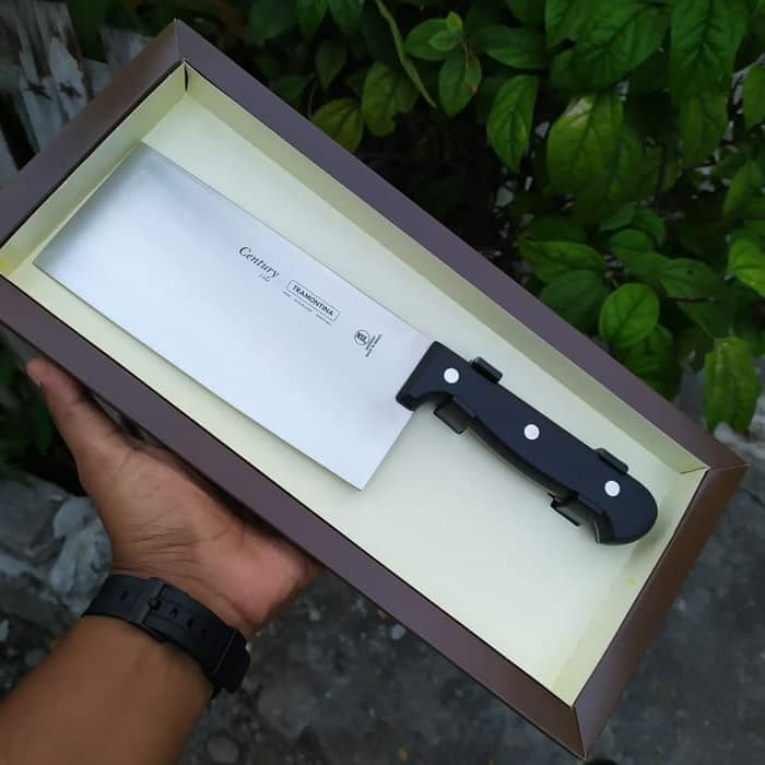 Jual Pisau Besar Cleaver 7 inchi / 18 cm Tramontina Knife Century 24026 ...