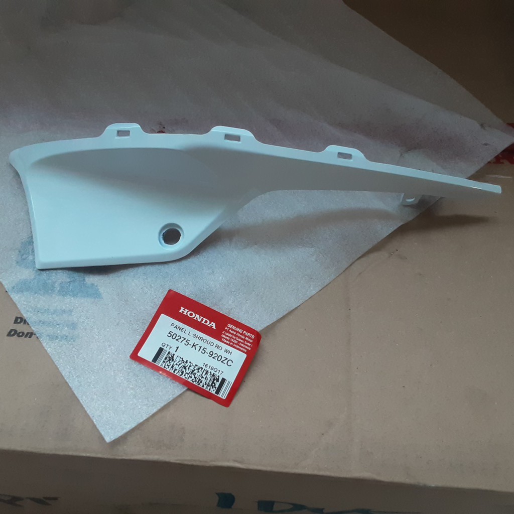 Jual COVER PANEL KUPINGAN TANGKI KIRI PUTIH CB150 LED K15G ...