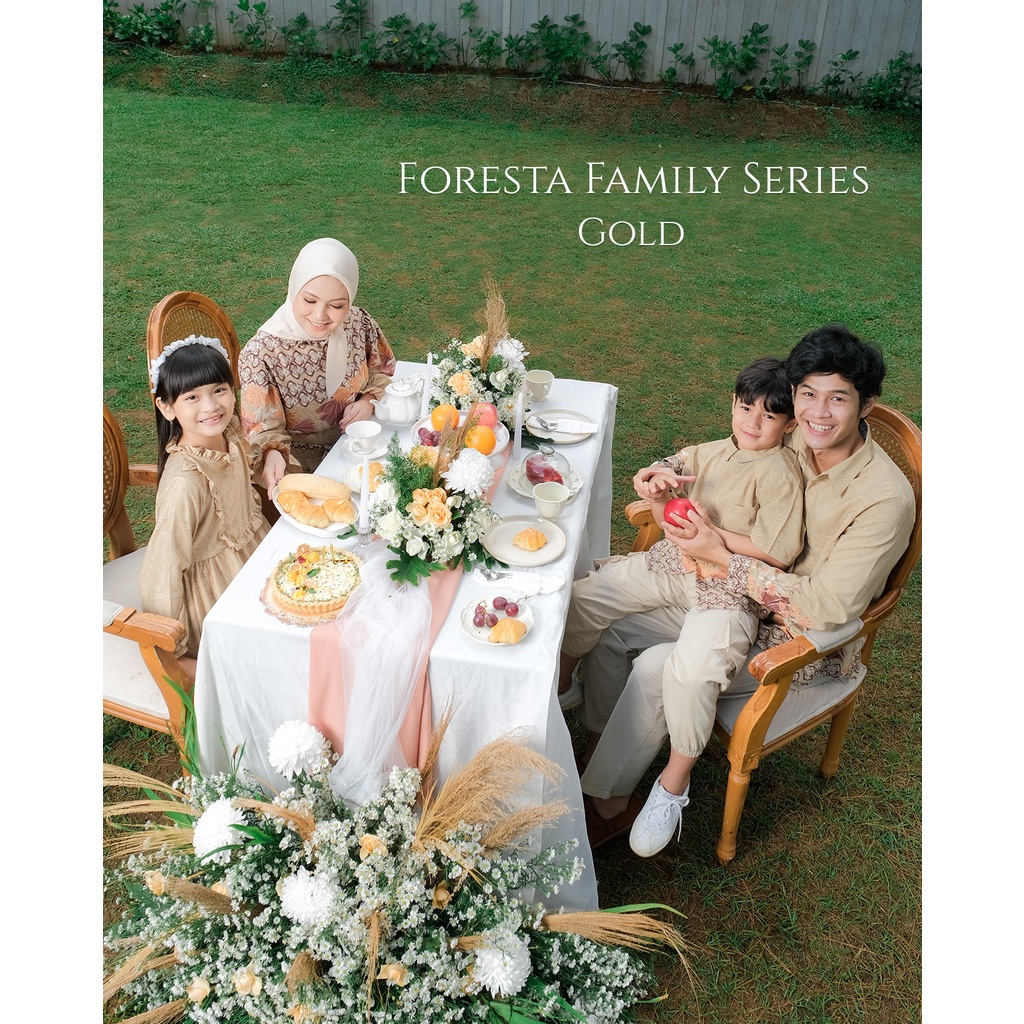 Jual Mayoutfit Foresta Family Gold Series | Sarimbit Lebaran Baju ...