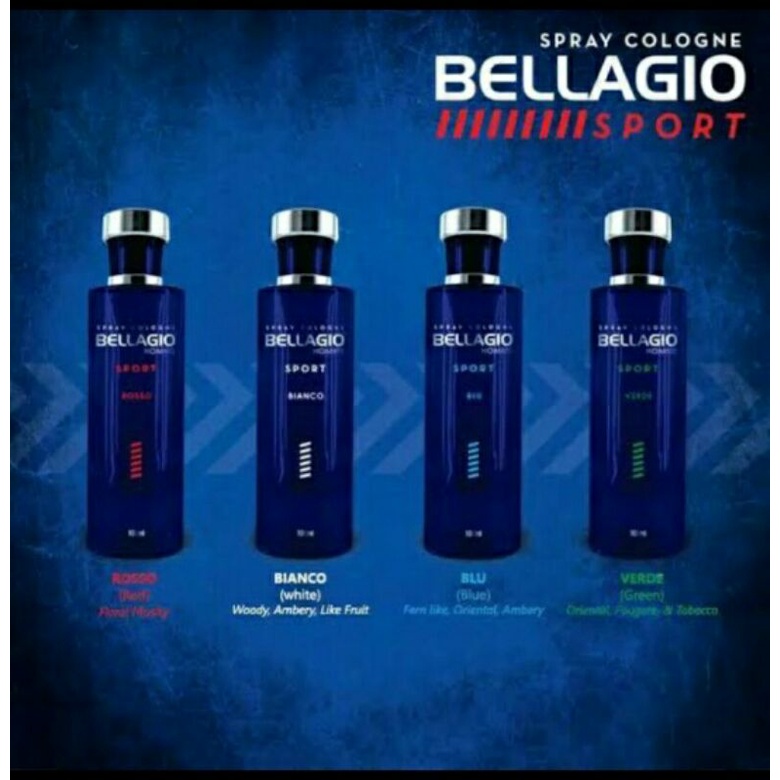 Jual BELLAGIO spray cologne homme sport 100ml | Shopee Indonesia