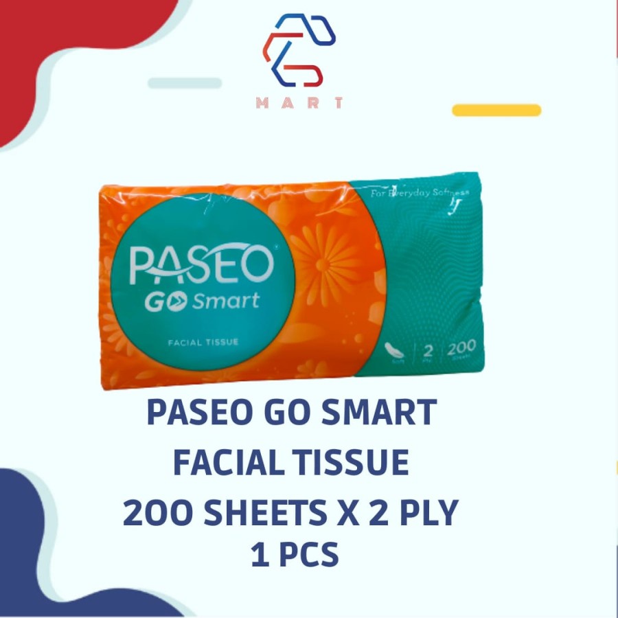 Jual Facial Tissue Paseo Go Smart 200 Sheets x 2 Ply ( 1 pcs ) | Shopee ...