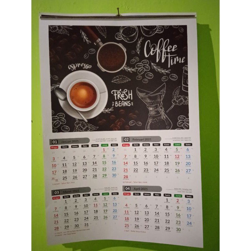 Jual kalender dinding 2025 tema coffee | Shopee Indonesia