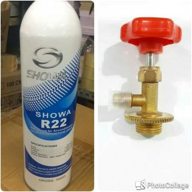 Jual Paket Freon R22 Showa Kaleng 1 Kg,Can Tap Pembuka Kaleng Hemat | Shopee Indonesia