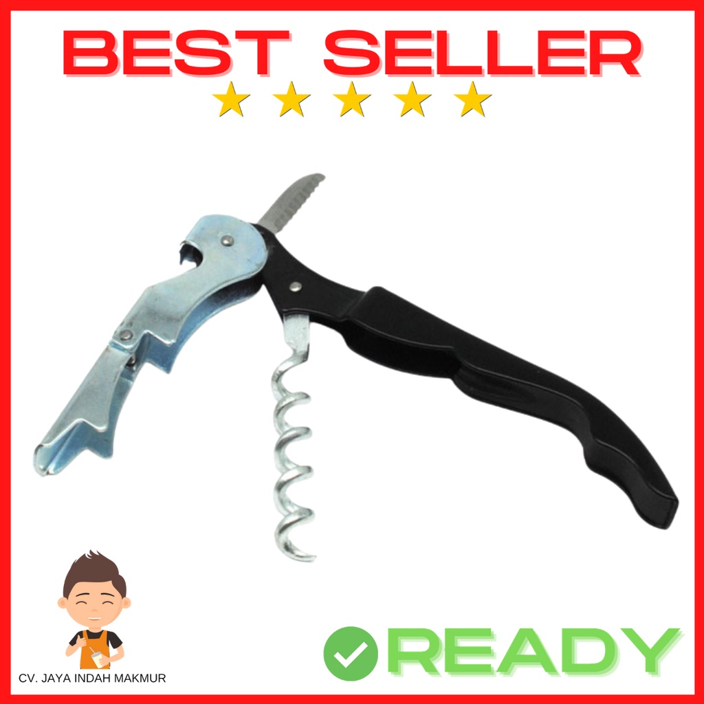 Jual Corkscrew / Alat Pembuka Tutup Botol Wine / Wine Opener / Pembuka ...