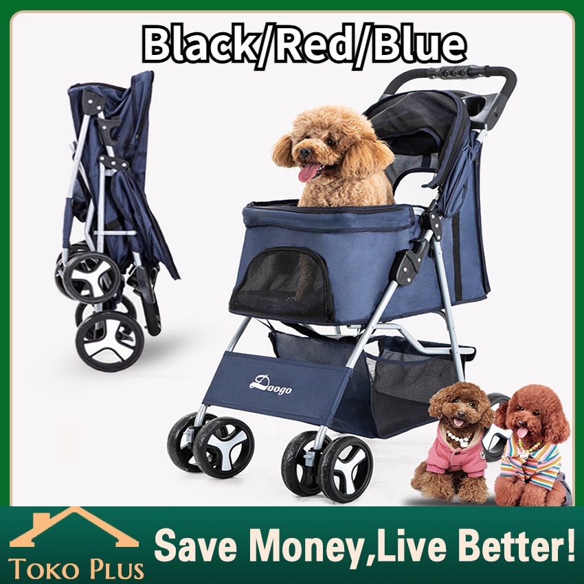 Jual Foldable Pet Stroller Kucing Anjing | pet trolley | Kereta Dorong ...