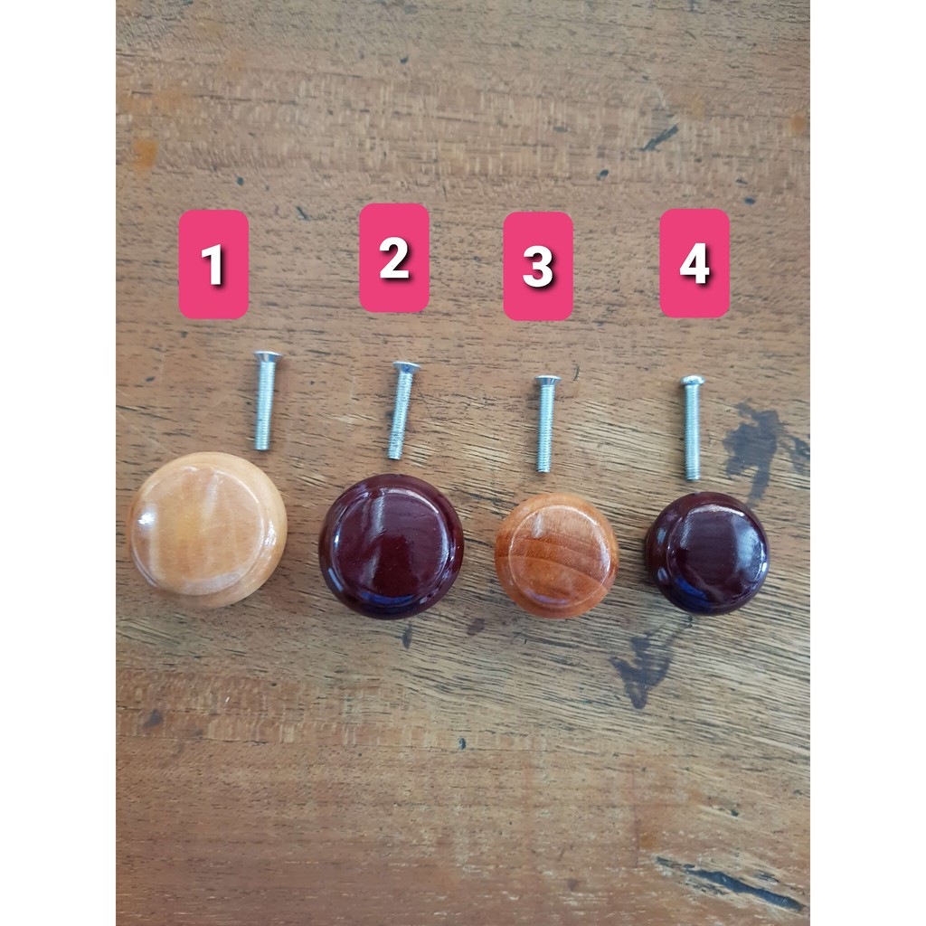 Jual Tarikan Laci Bulat/ Handle Lemari atau Laci kayu Bulat/ Pegangan ...