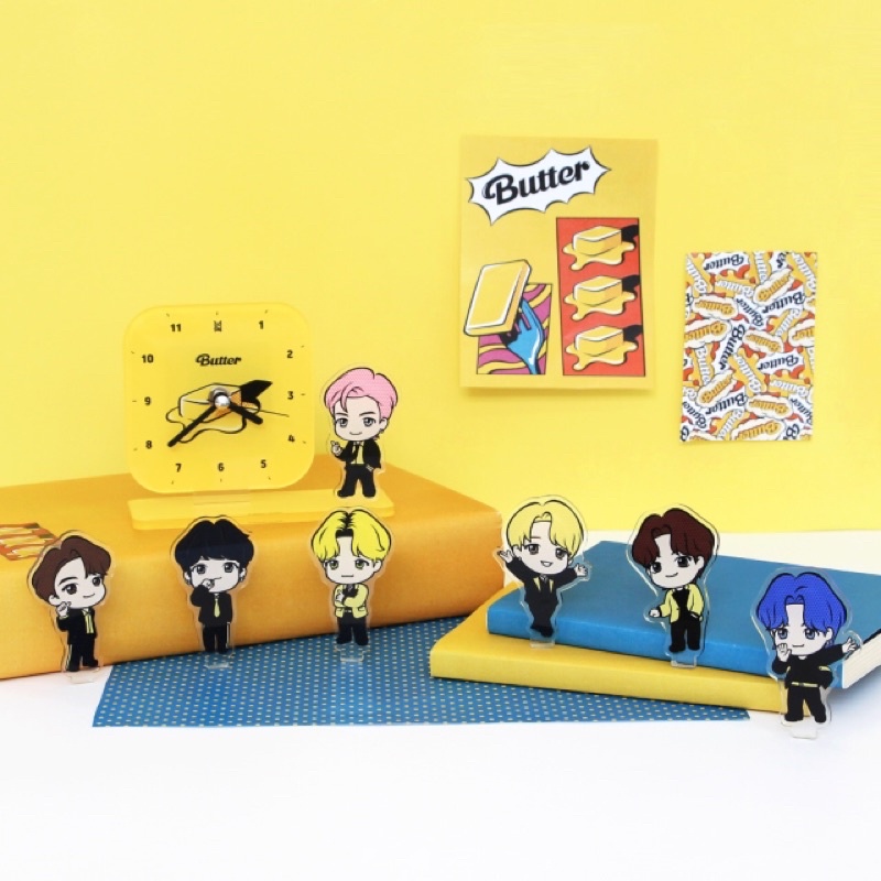 Jual BTS TINYTAN CLOCK BUTTER JAM BTS BT21 JAM MEJA DESK CLOCK DIGITAL ...