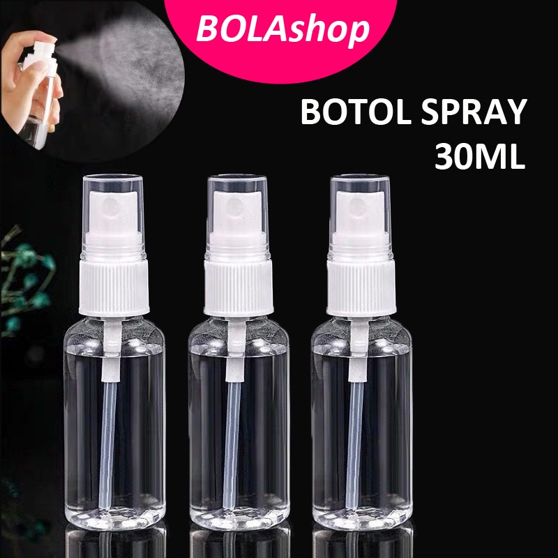 Jual Botol Spray Elegant Bening Clear Transparan Tutup Semprot Isi ...