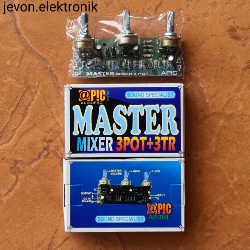Jual Master Mixer 3 Pot Potensio IC 4558 Apic Audio Pro | Shopee Indonesia