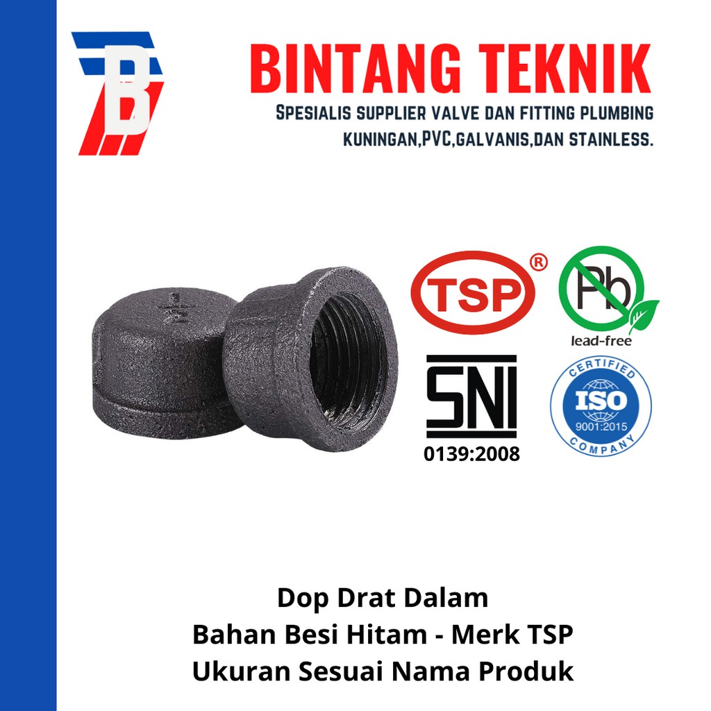 Jual Dop 1" inch Besi Hitam TSP | Shopee Indonesia
