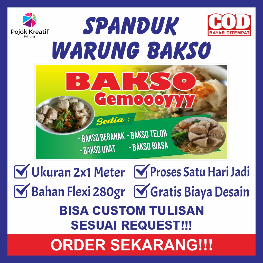 Jual Spanduk Sepanduk Banner Bener Baner Backdrop Warung Makan Makanan ...