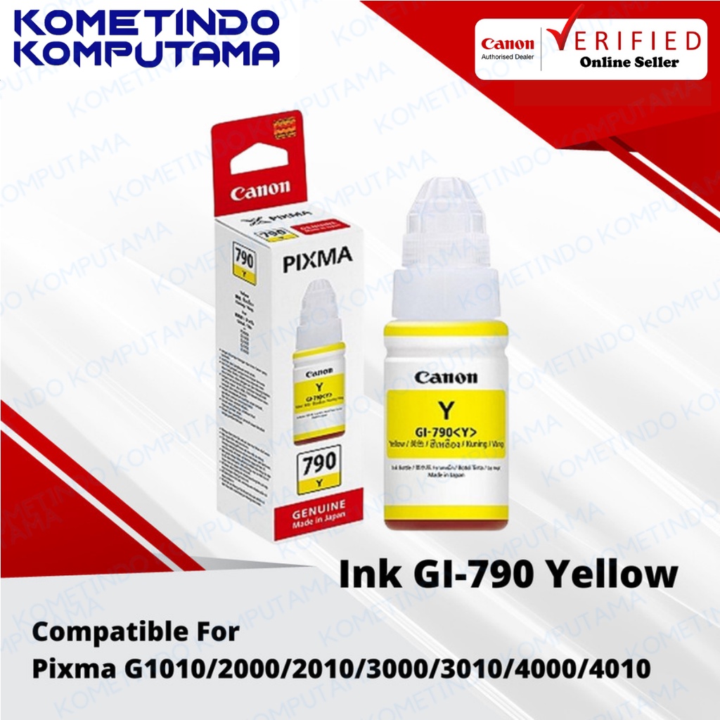 Jual Box GI 790 Yellow 70ml Tinta Canon Pixma 100% Original GI790 ...