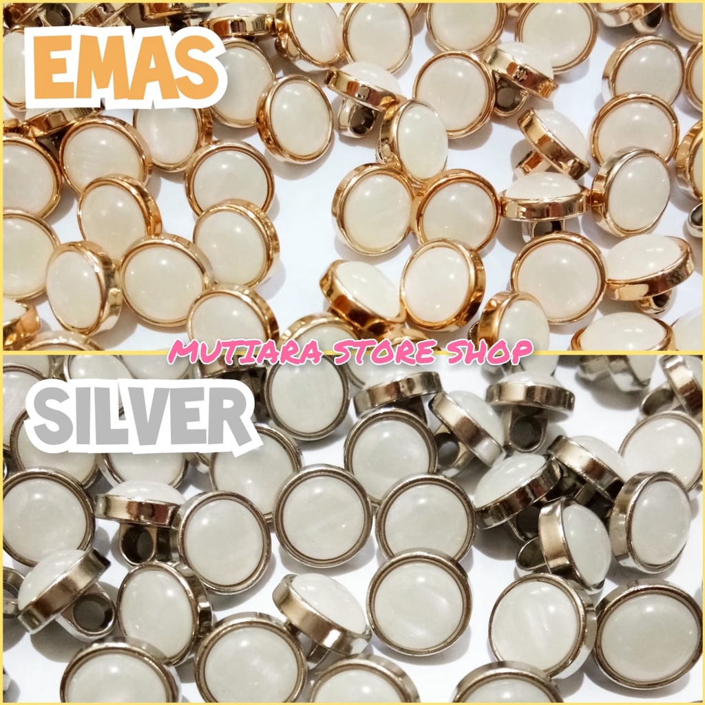 Jual Isi 100 Pcs Kancing Baju Mutiara Polos A 56 ( Ecer ) | Shopee ...