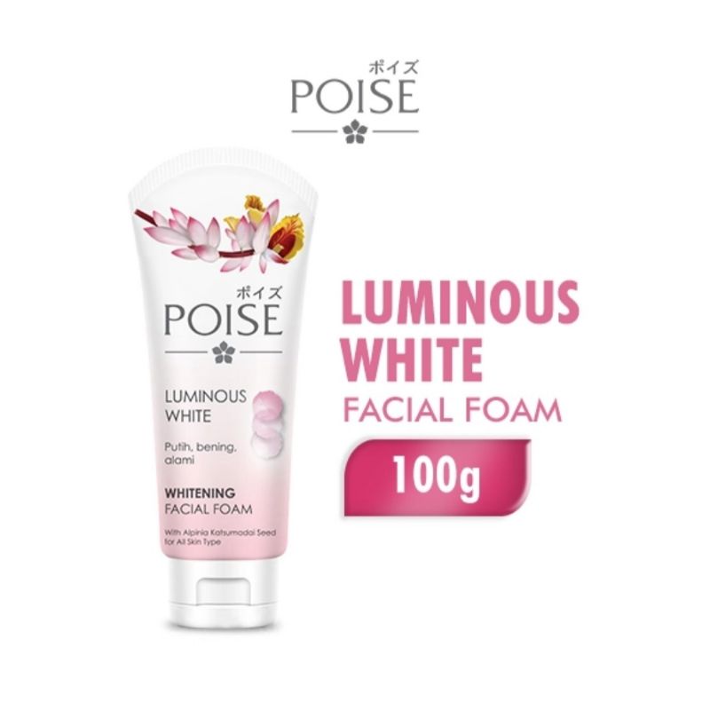 Jual POISE Facial Foam Luminous White / Anti Bacterial / Anti Acne Tube ...